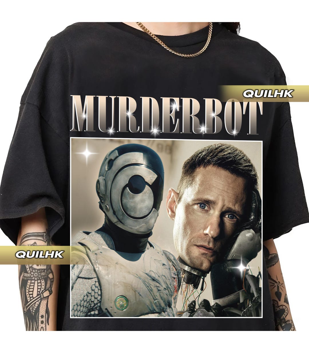 Alexander Skarsgård as Murderbot Retro Vintage Rap Tee Shirt - Etsy