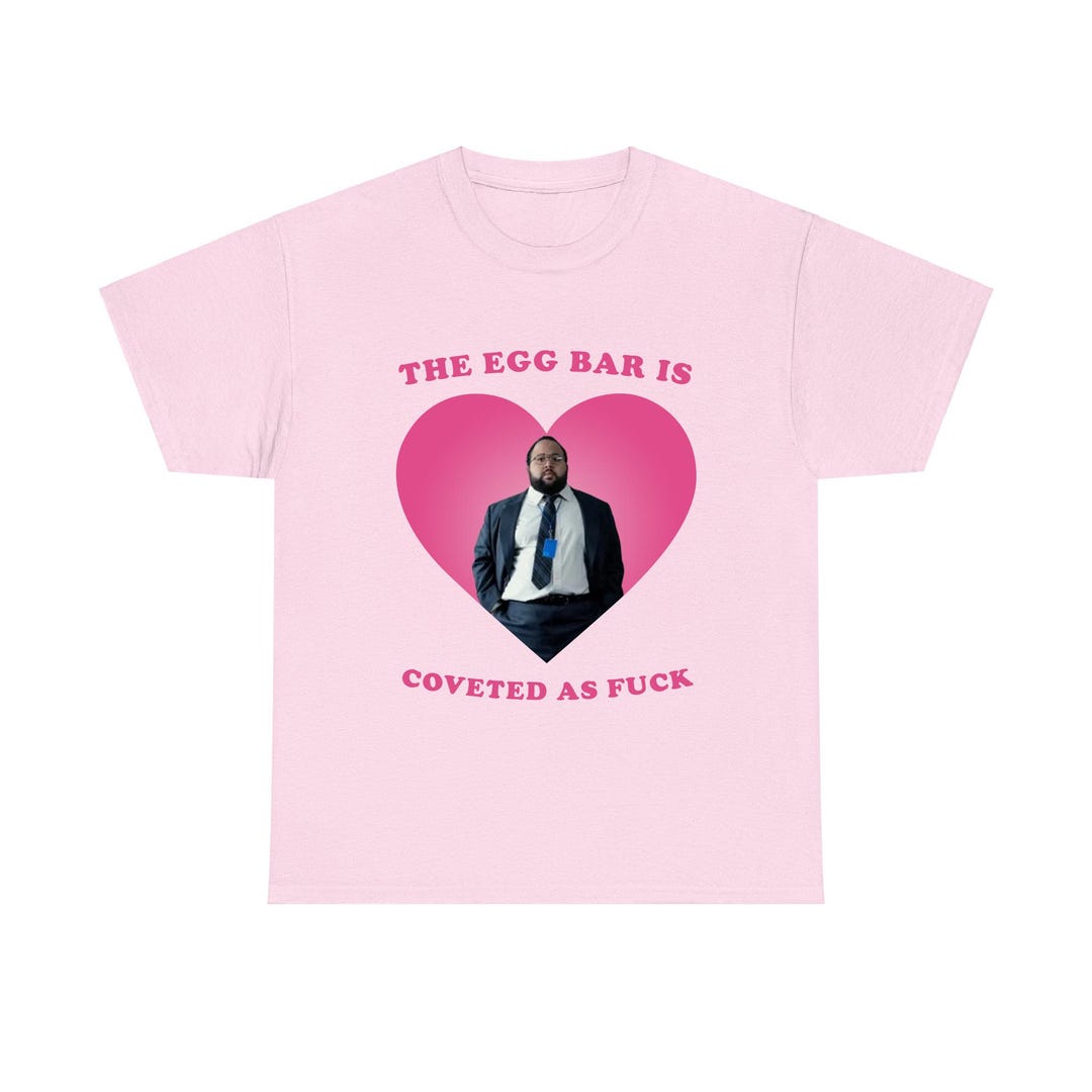 The Egg Bar is Coveted as F*ck Dylan G Severance Pink Heart Shirt - Etsy