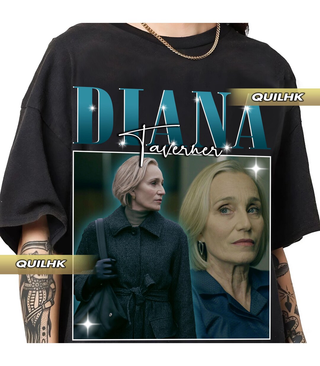 Kristin Scott Thomas as Diana Taverner Slow Horses Retro Vintage Rap ...