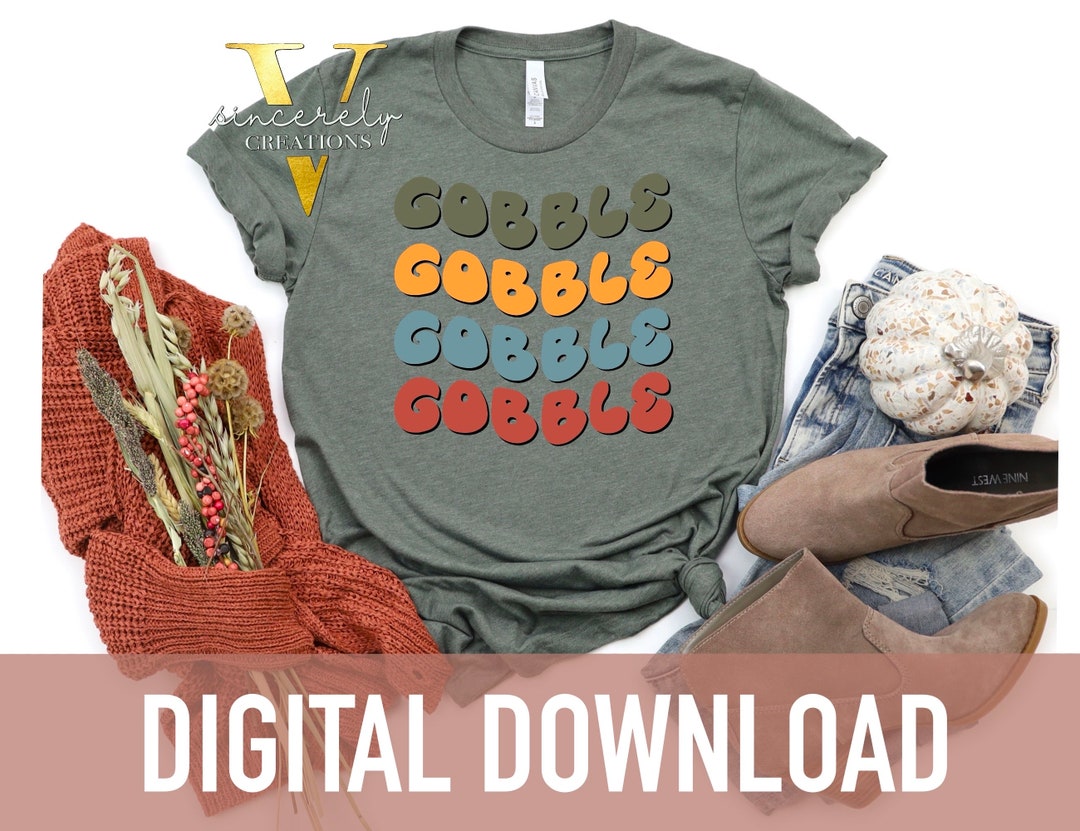 Gobble Gobble PNG - DIGITAL Download - Etsy
