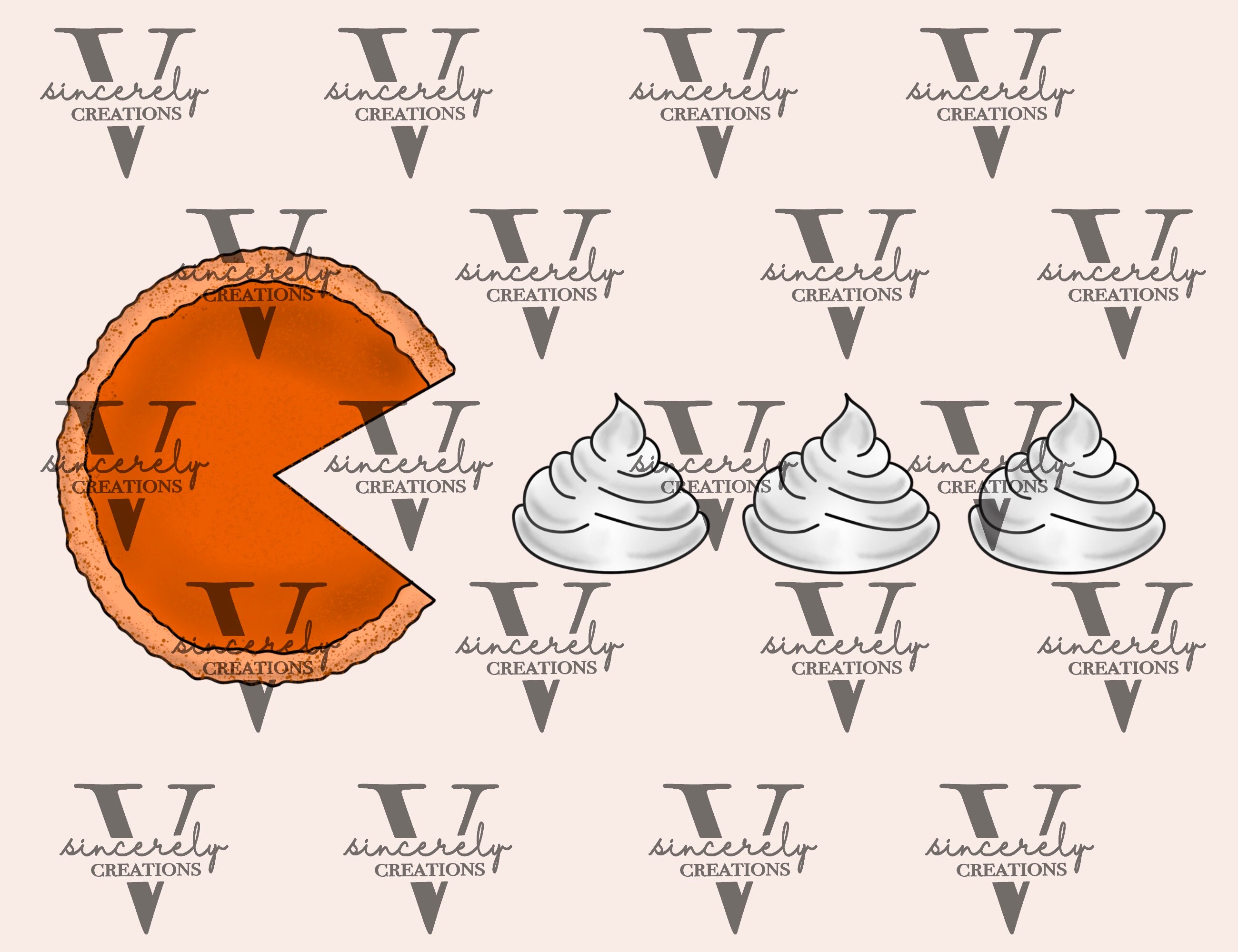 Pumpkin Pie Pac-man “here for the Pie” Shirt PNG Thanksgivings & Fall ...