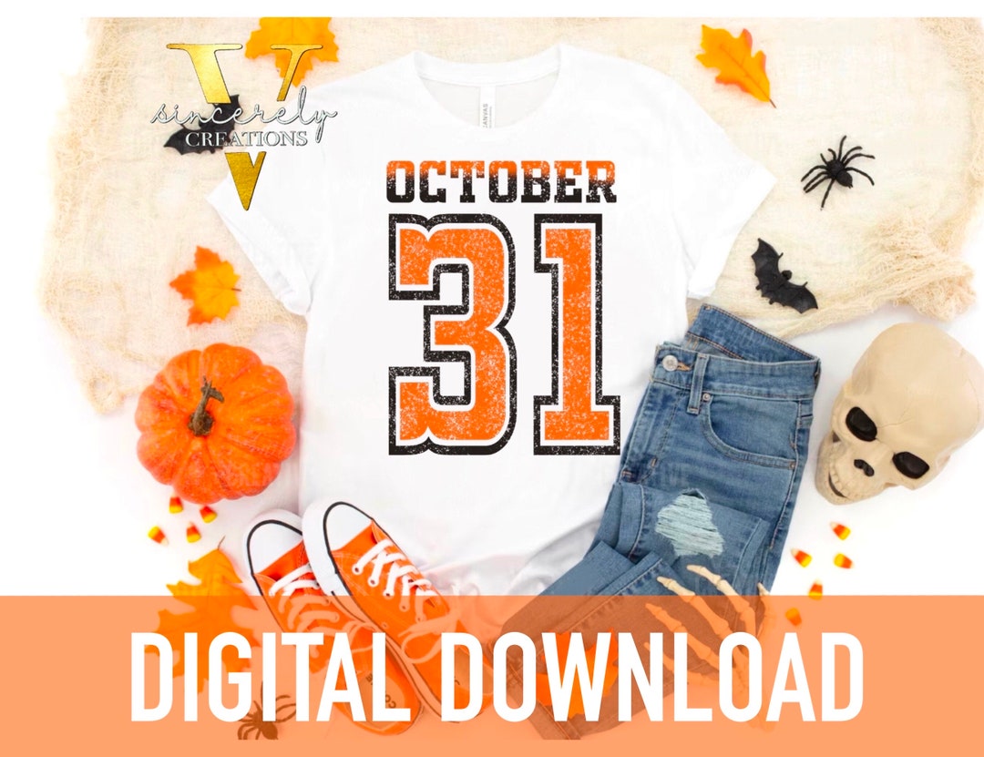 Halloween October 31 PNG - 2 Digital Downloads - Etsy