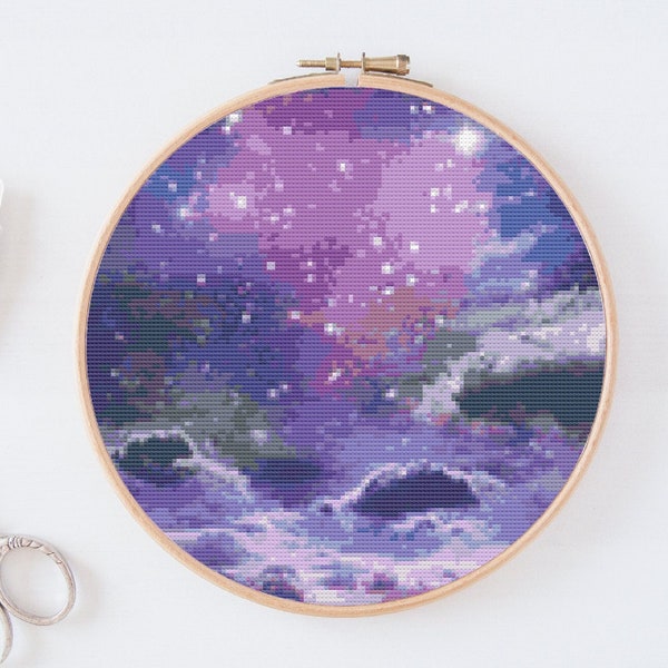Cosmic Cross Stitch Pattern - Etsy