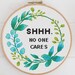 SHHH Cross Stitch Pattern #907, Cross Stitch PDF, Modern Stitch Design ...