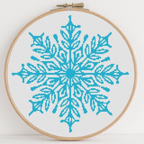 Snowflake Cross Stitch Pattern Instant Download Pattern PDF - Etsy