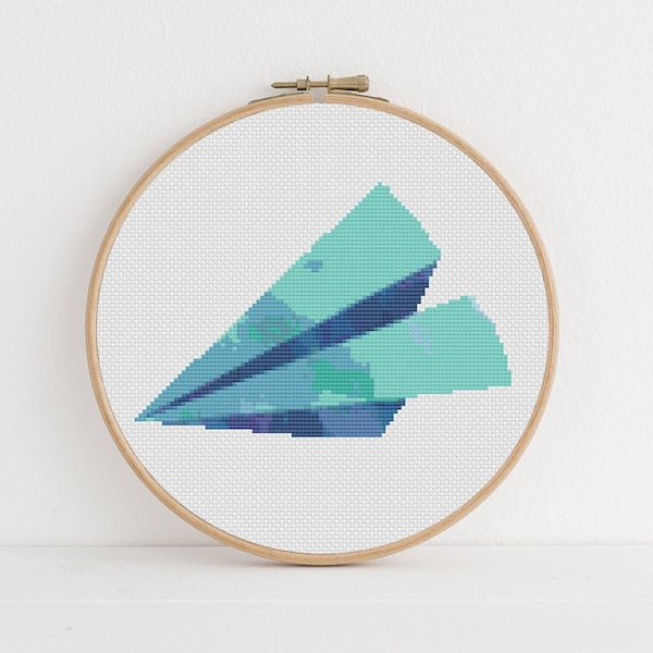 Airplane Counted Cross Stitch - Etsy