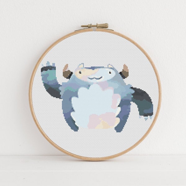 Yeti Cross Stitch - Etsy