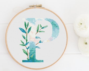 Cross Stitch Letter P - Etsy