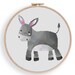 Donkey Cross Stitch Pattern, Instant Download PDF, Counted Cross Stitch ...