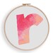 Letter R Cross Stitch, Instant Download Pattern PDF, Modern Stitch ...