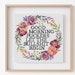 Good Morning Cross Stitch Pattern #1479, Cross Stitch PDF, Modern ...