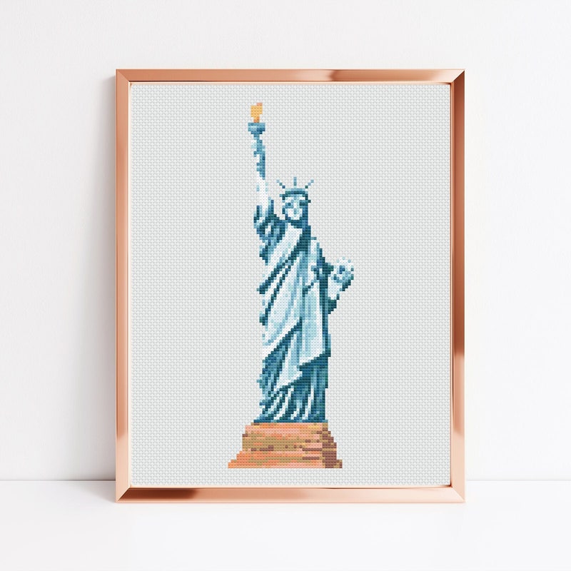 Lady Liberty Cross Stitch - Etsy