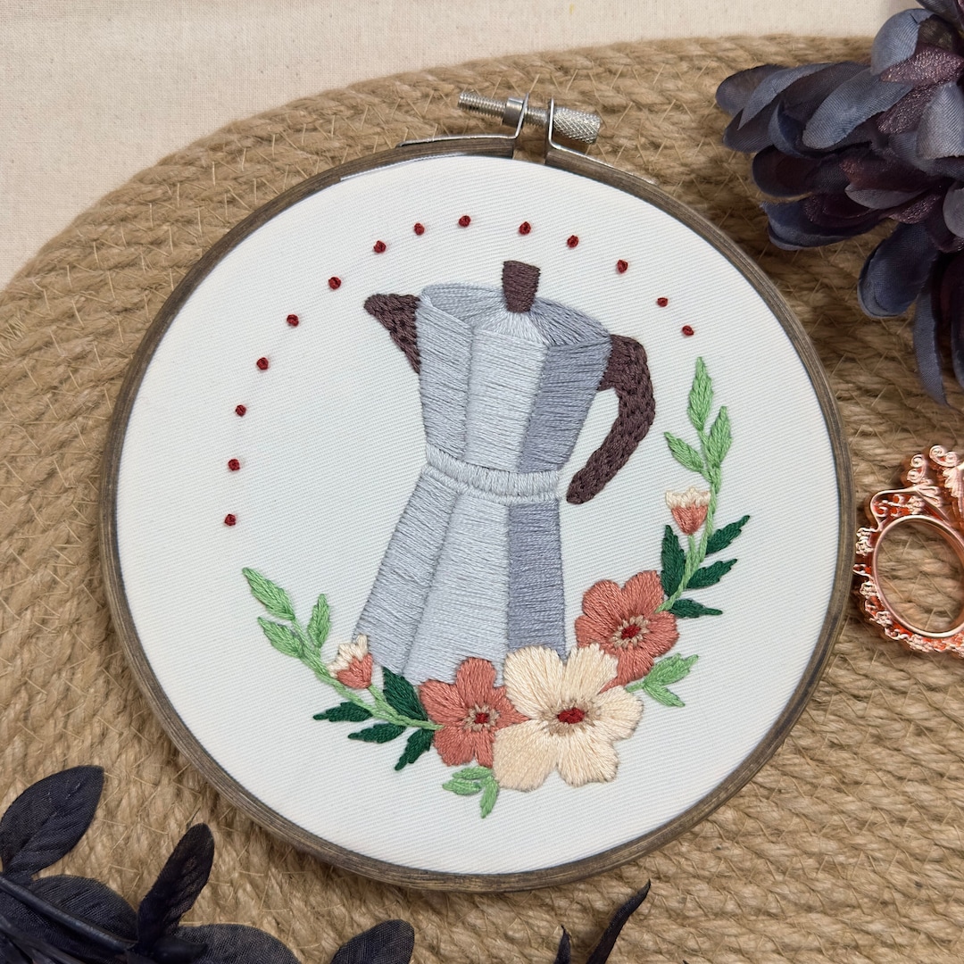 Beginner Embroidery Pattern, DIY Pattern Tutorial, Instant PDF Download ...