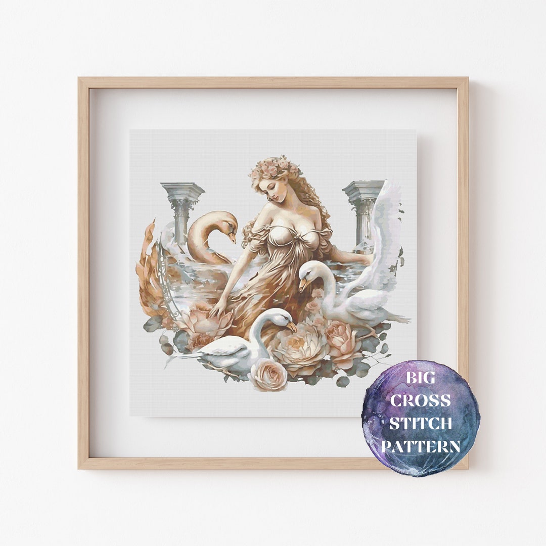 Aphrodite Full Coverage Cross Stitch Pattern, Instant Download PDF ...