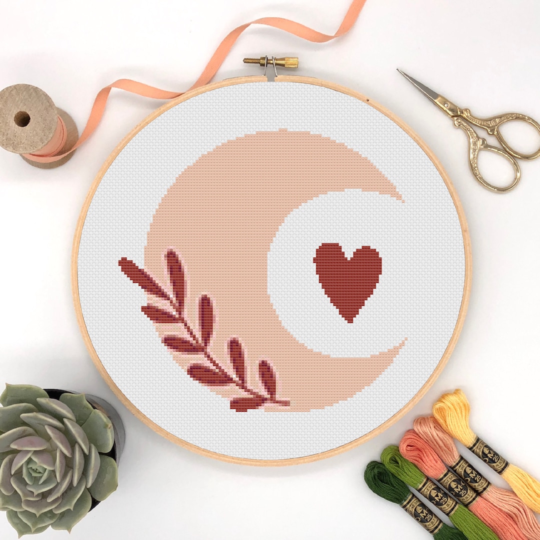 Boho Cross Stitch Pattern, Instant Download PDF Pattern, Counted Cross ...