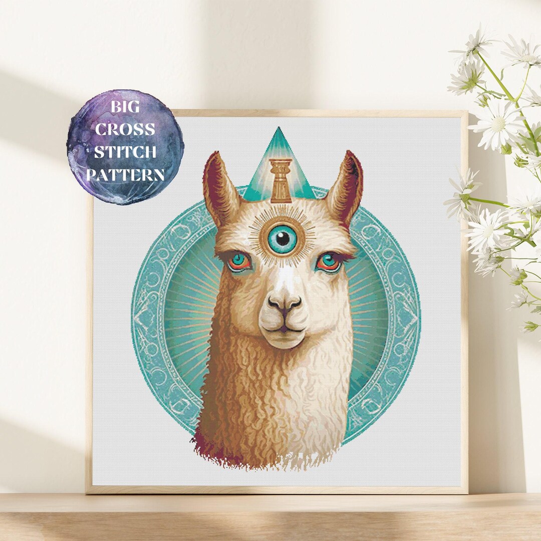 Lllama Full Coverage Cross Stitch Pattern, Instant Download PDF ...