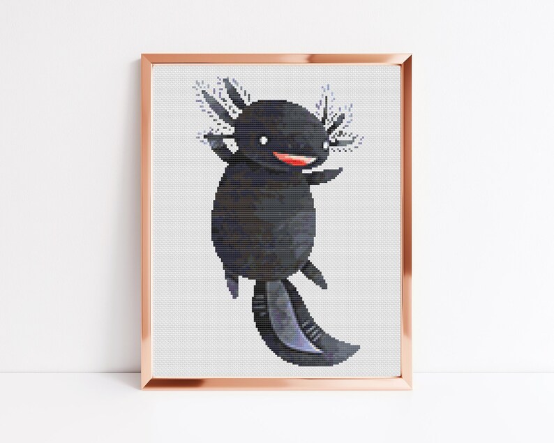 Axolotl Cross Stitch Pattern Instant Download PDF Counted - Etsy Canada
