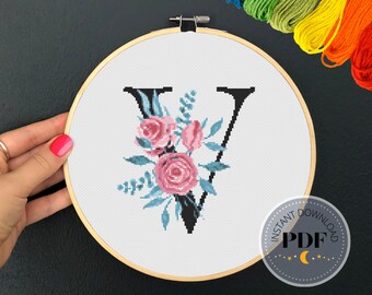 Letter V Pattern - Etsy