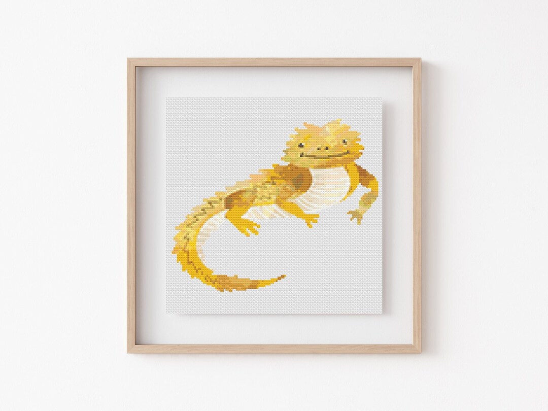 Bearded Dragon Cross Stitch Pattern, Instant Download Pattern PDF ...