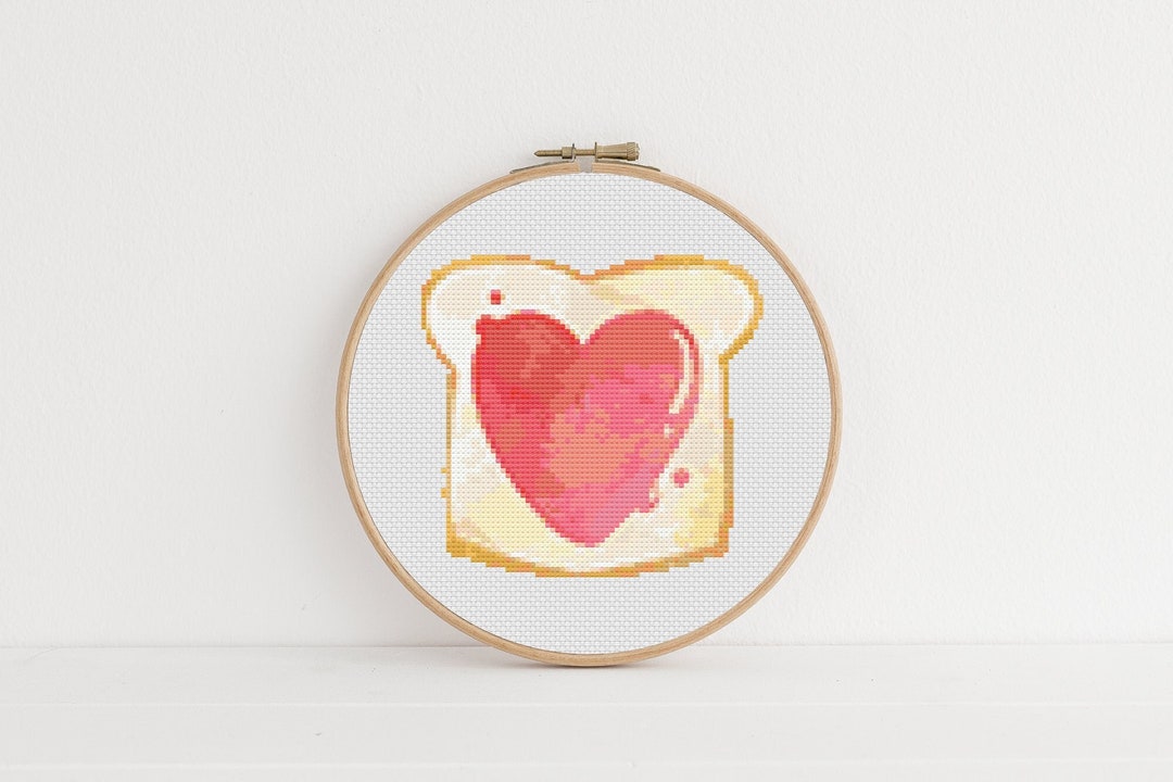 Jelly Bread Cross Stitch Pattern, Download PDF Pattern, Counted Cross ...