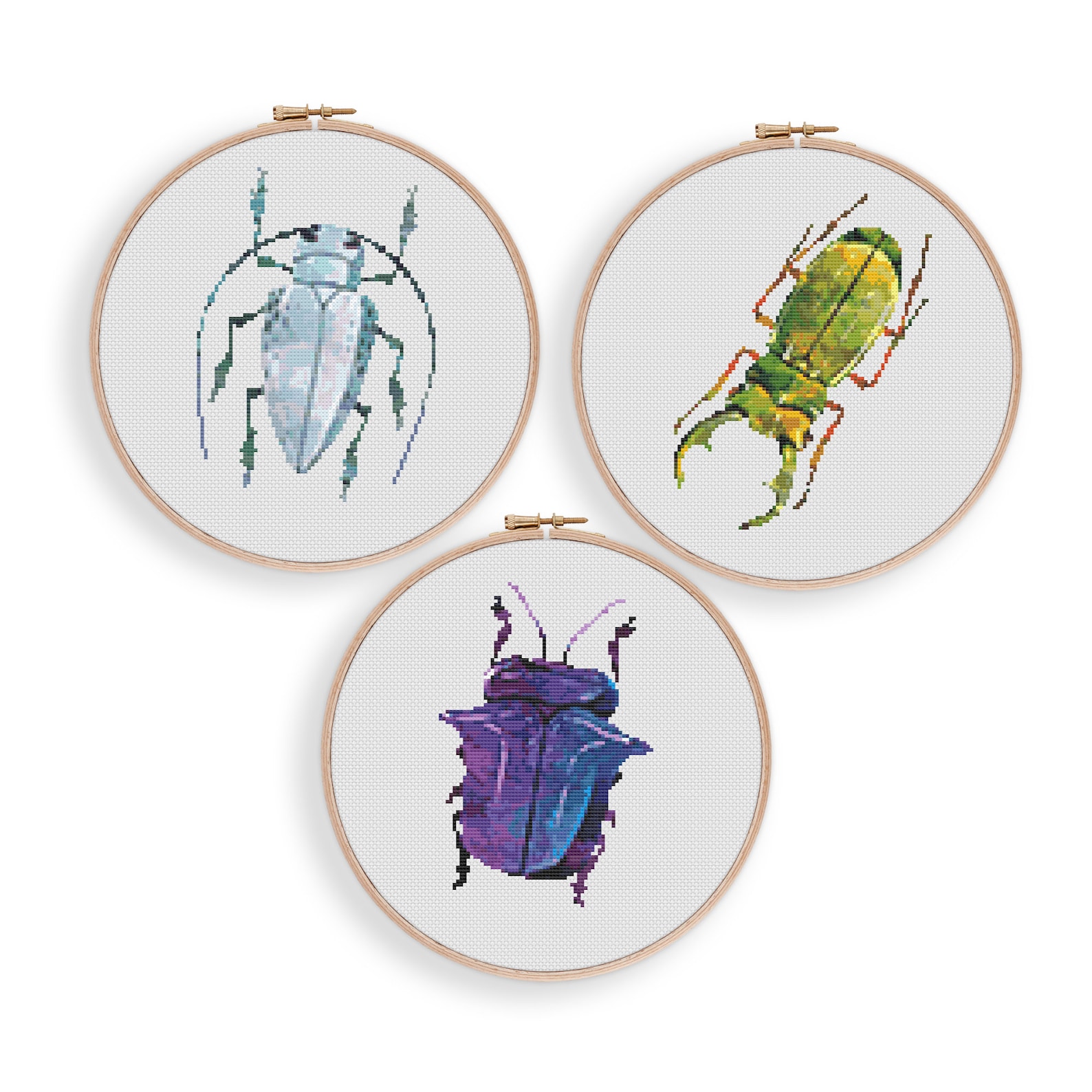 Bug Set Cross Stitch Pattern, Instant Download Pattern PDF, Cross ...