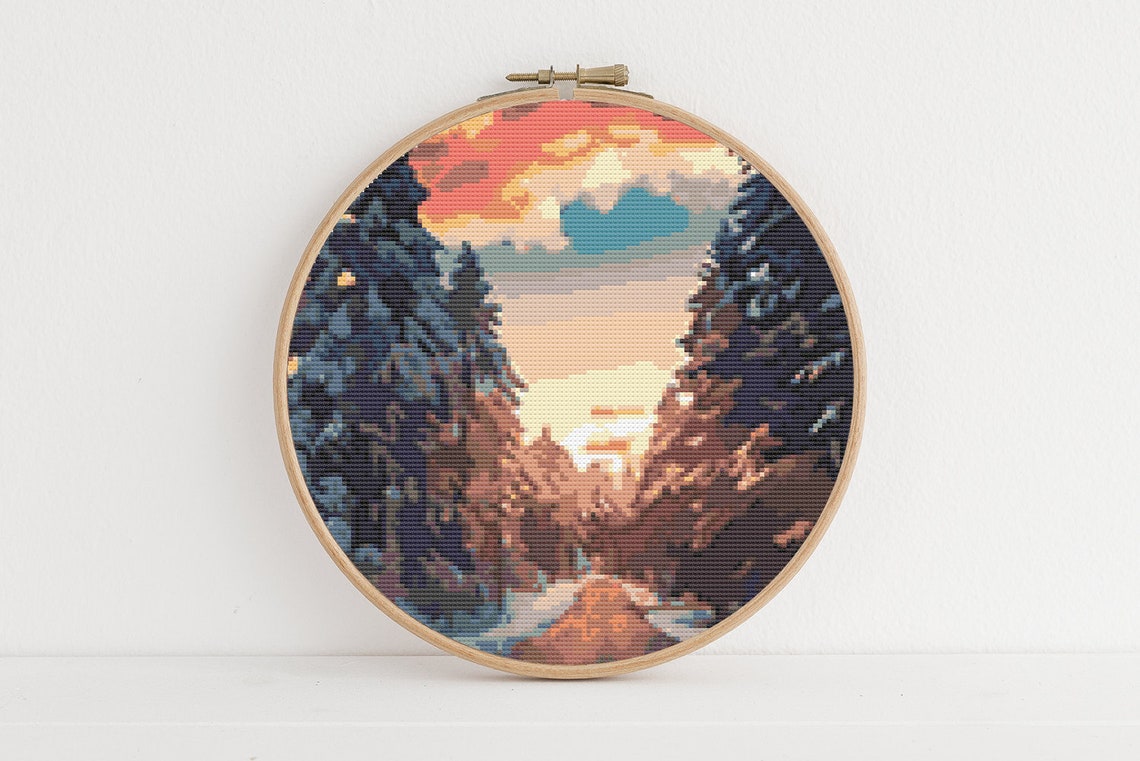 Forest Cross Stitch Instant Download PDF Pattern Counted - Etsy