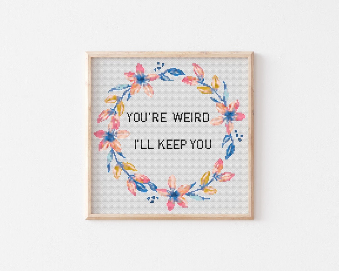 Weird Cross Stitch Pattern #1927, Cross Stitch PDF, Modern Stitch ...