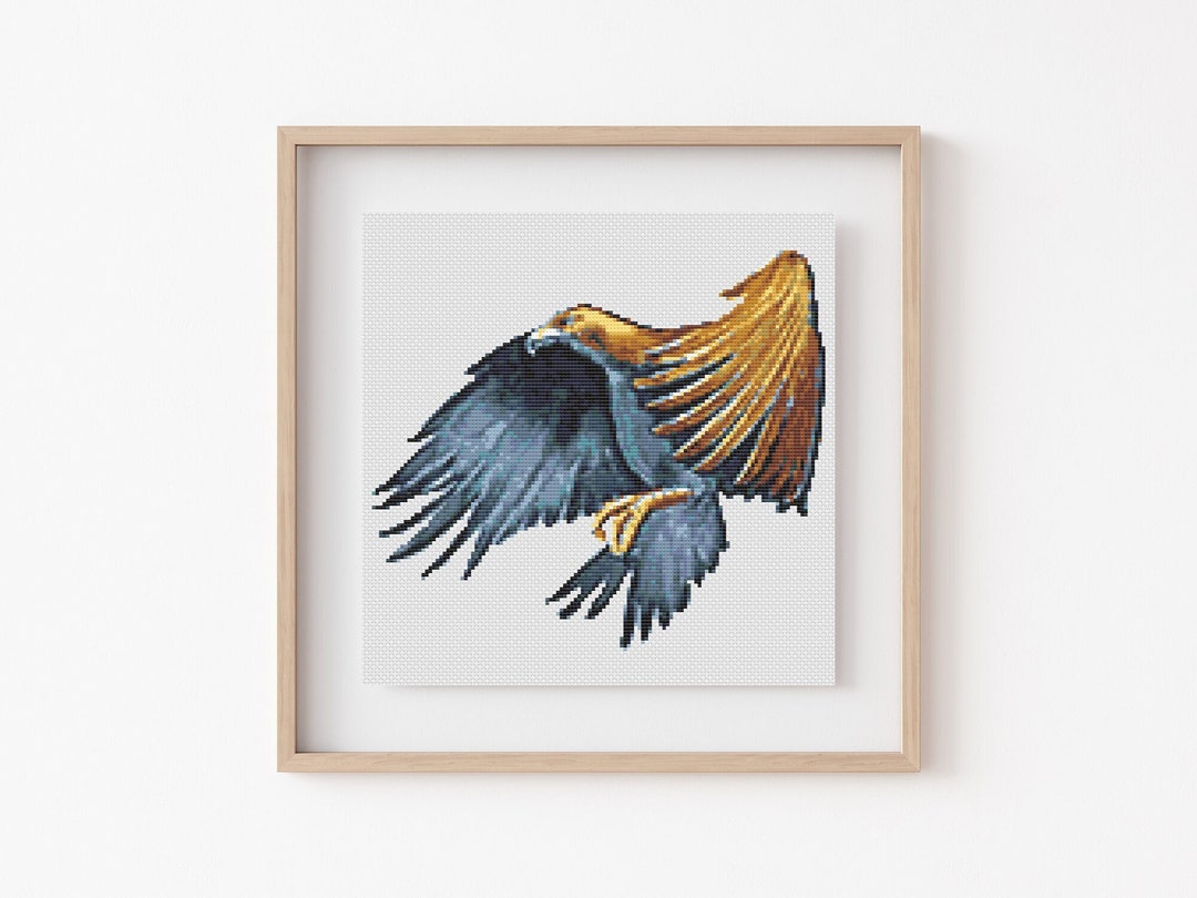 Eagle Cross Stitch Pattern, Instant Download PDF Pattern, Cross Stitch ...