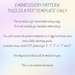 PDF Embroidery Pattern, Rude Embroidery, Modern Hoop Design, Hand ...