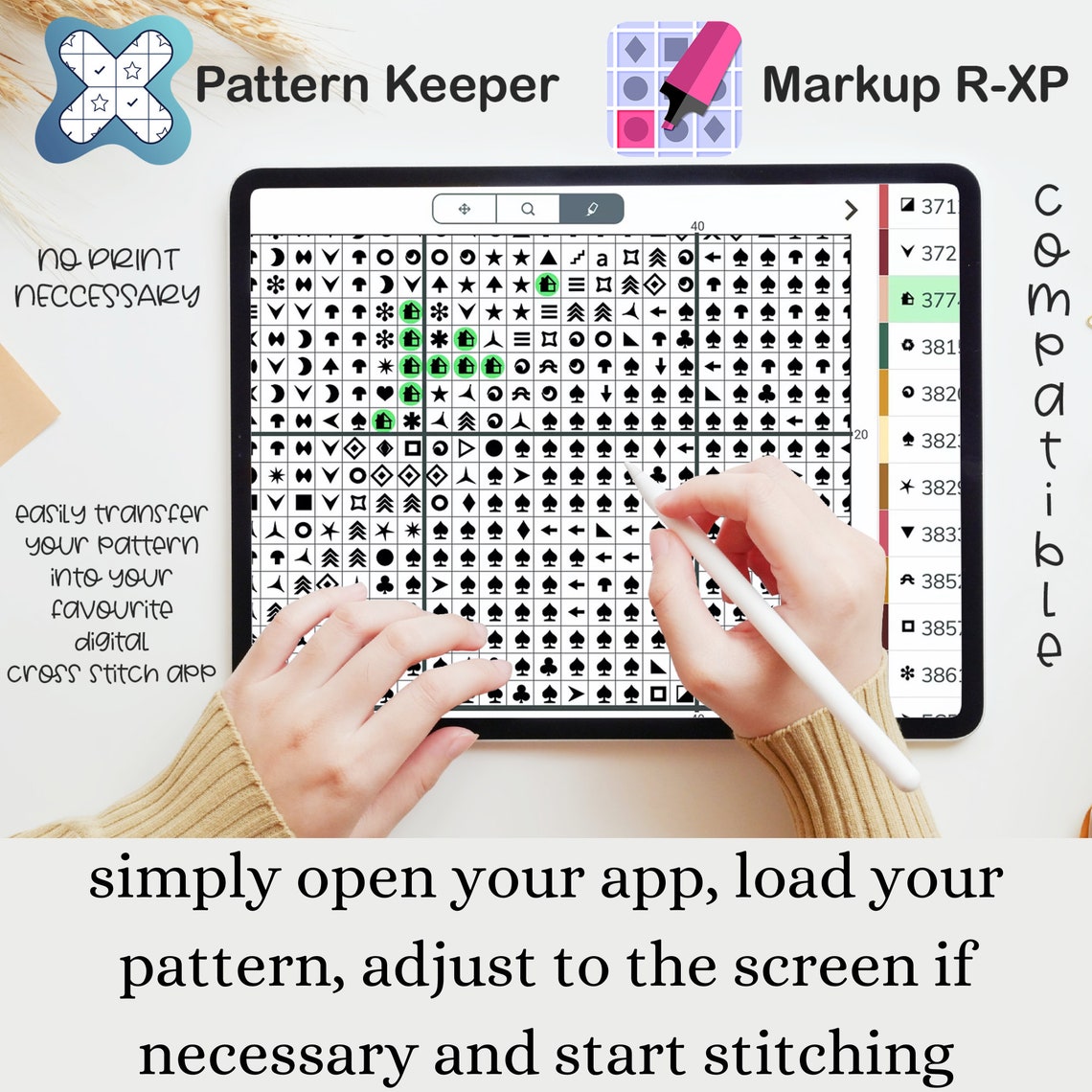 Loud Eyes Cross Stitch Pattern #145, Cross Stitch PDF, Modern Stitch ...