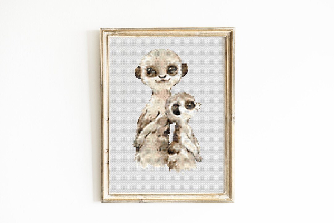 Meerkats Cross Stitch, Instant Download PDF Pattern, Counted Cross ...