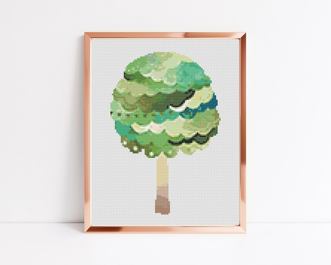 Tree Cross Stitch Pattern, Instant PDF Pattern, Nursery Wall Decor ...