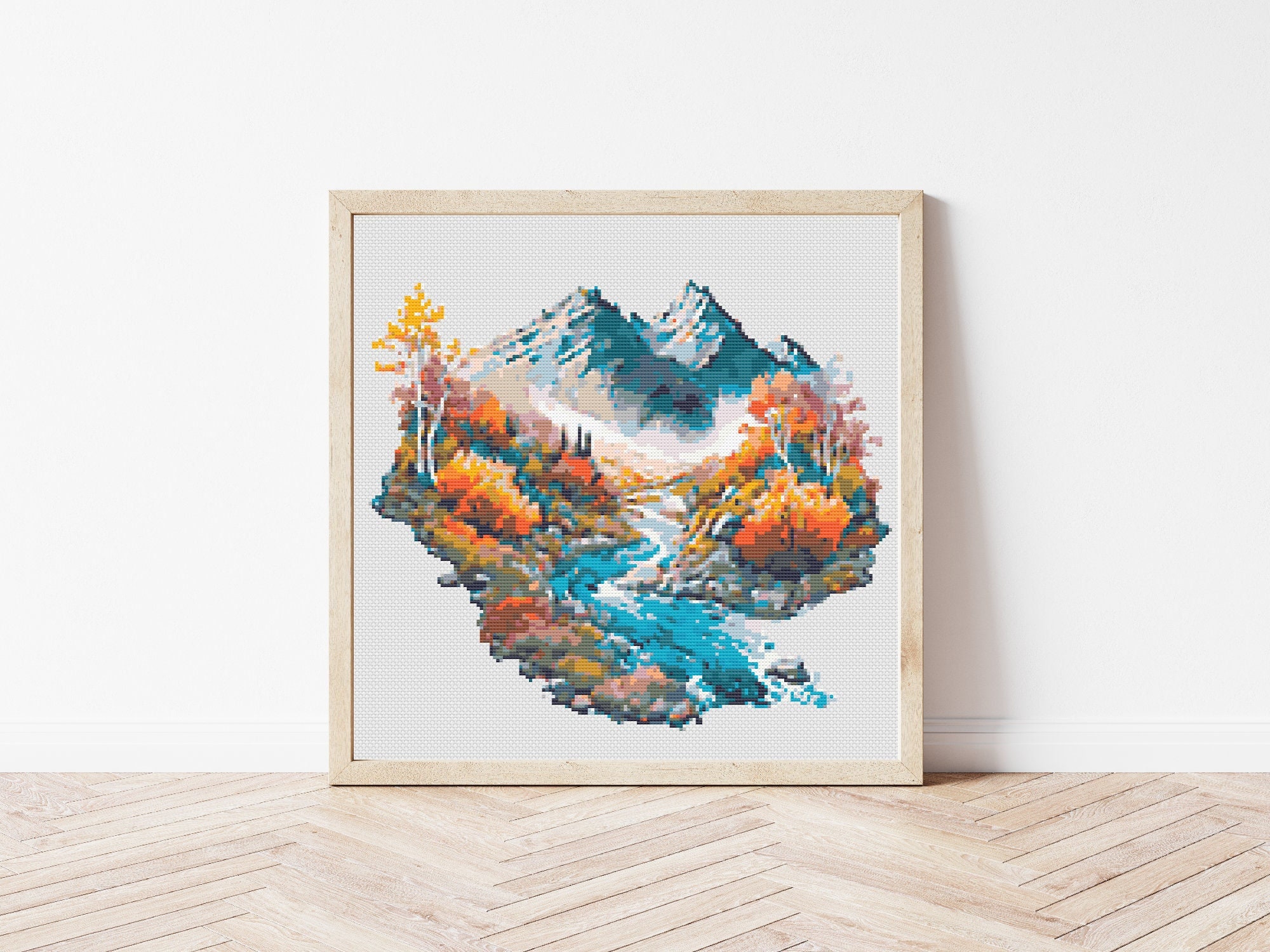 Riverside Cross Stitch Pattern Instant Download Pdf Counted Etsy