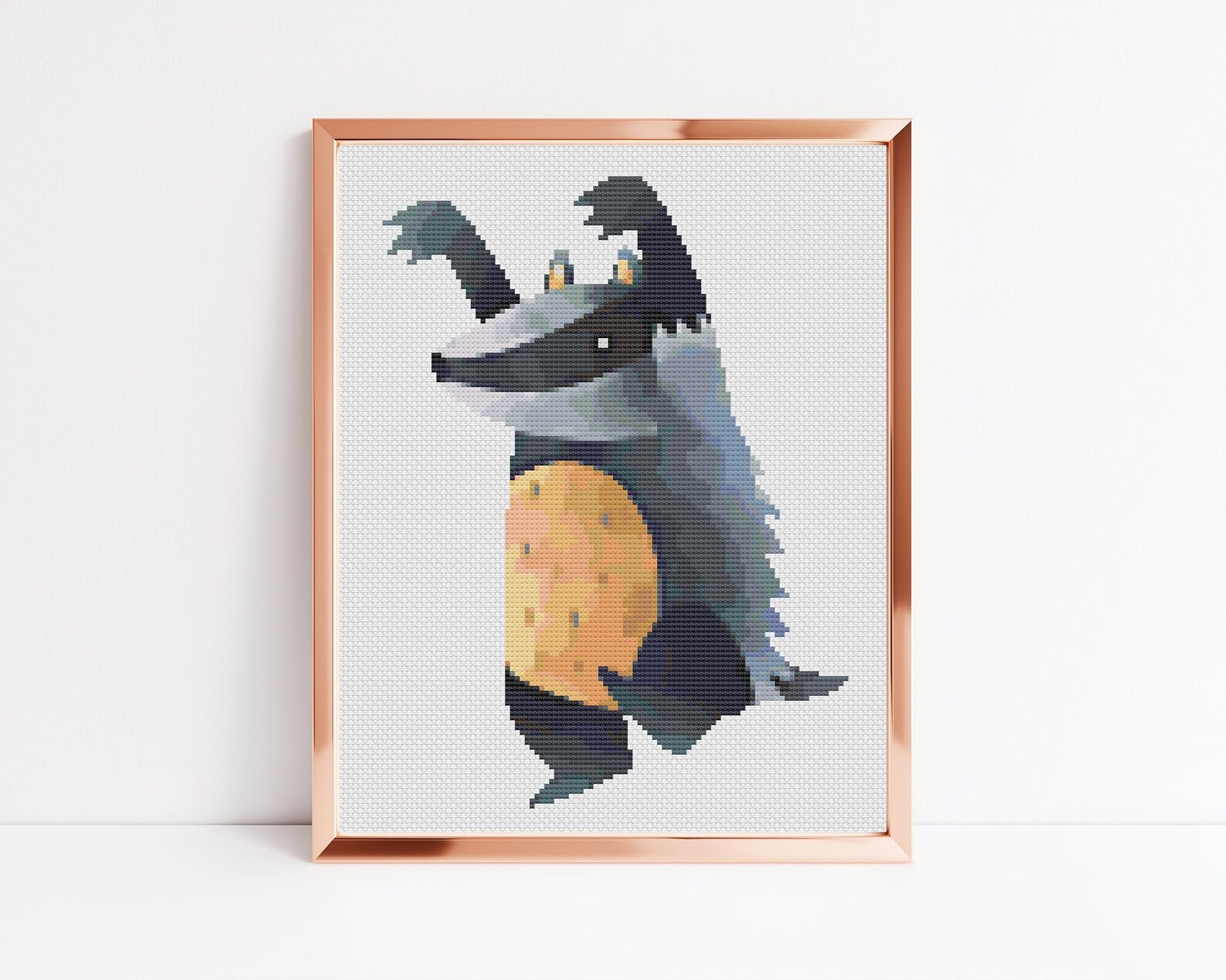 Badger Cross Stitch Pattern, Instant Download PDF, Boho Art Decor ...