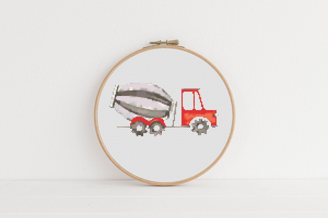 Construction Cross Stitch Pattern, Instant Download PDF Pattern, Cross ...
