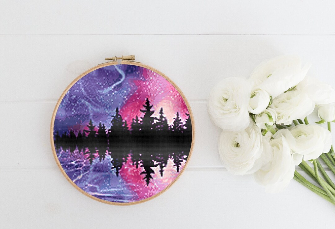 Night Cross Stitch Pattern, Instant Download Pattern, Counted Cross ...