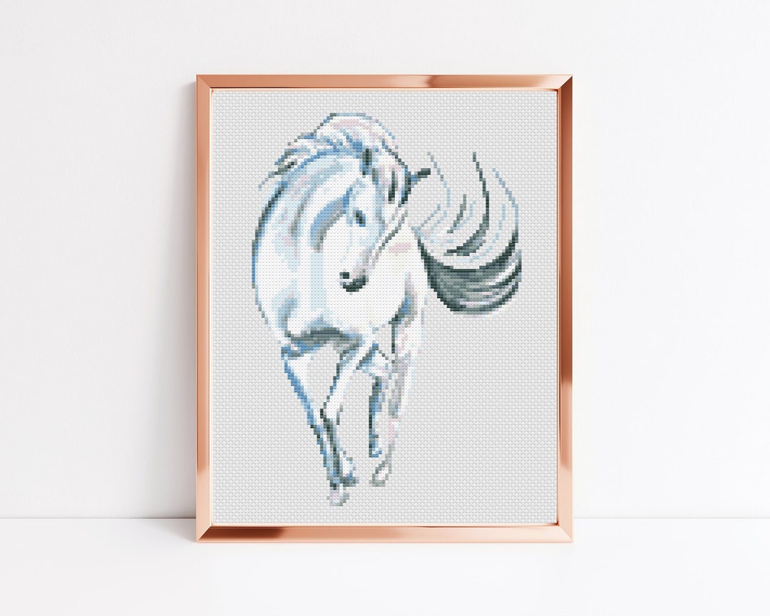 Horse Cross Stitch Pattern, Instant Download PDF Pattern, Cross Stitch ...