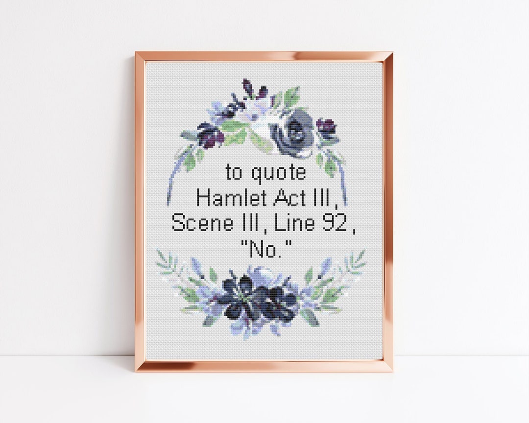 Hamlet Cross Stitch Pattern #881, Cross Stitch PDF, Modern Stitch ...