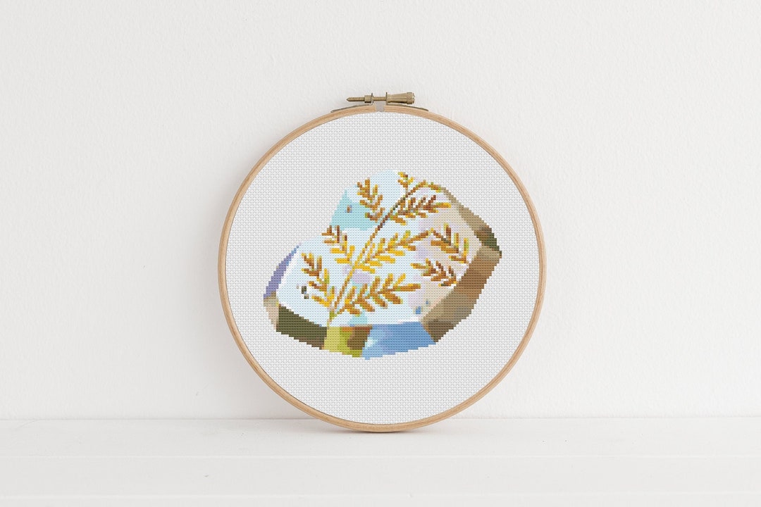 Fern Cross Stitch Pattern, Instant Download PDF, Nursery, Modern Stitch ...