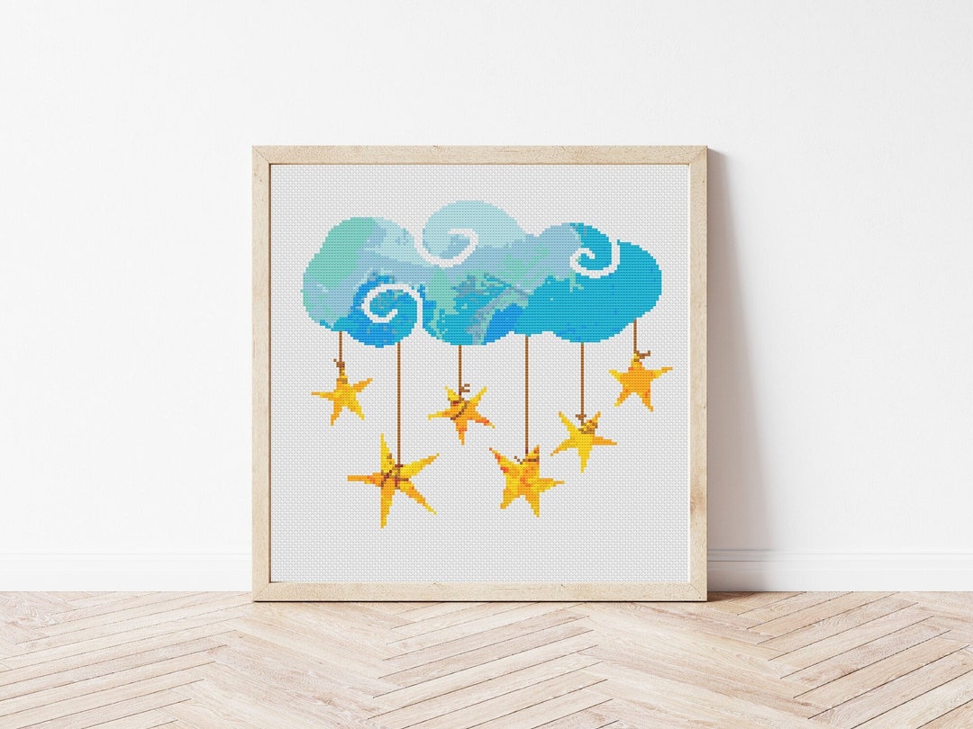 Dream Clouds Cross Stitch Pattern, Instant Download PDF, Counted Cross ...