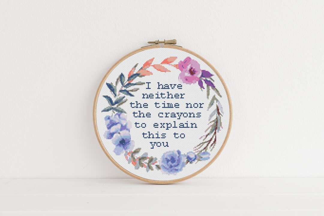 Crayons Cross Stitch Pattern 208, Cross Stitch PDF, Modern Stitch ...