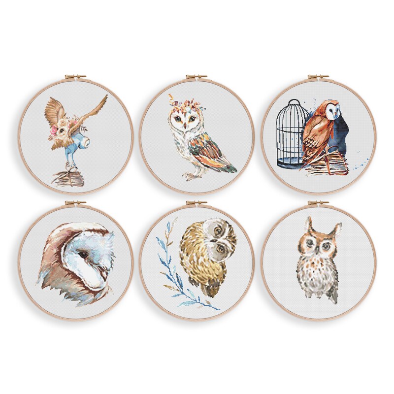 Owl Cross Stitch Patterns - Etsy