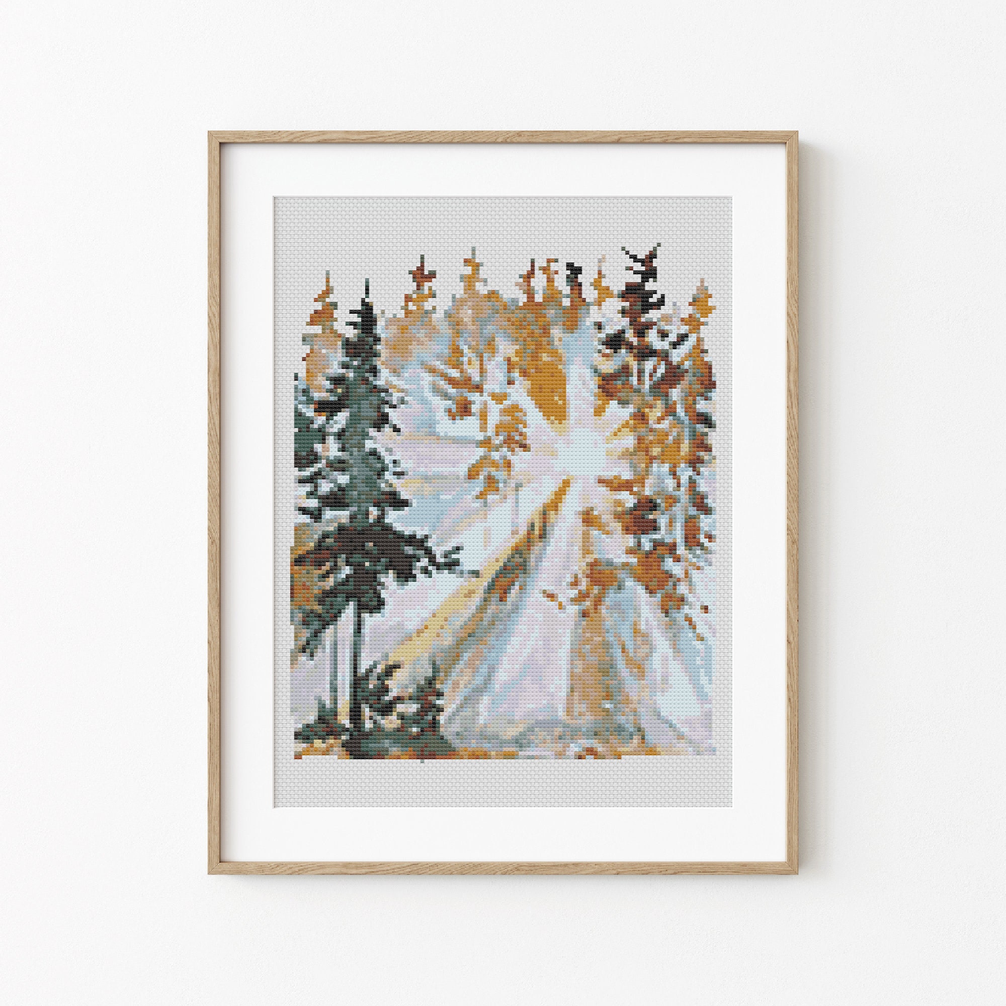 Sunset Cross Stitch Pattern, Instant Download PDF, Cross Stitch Art ...