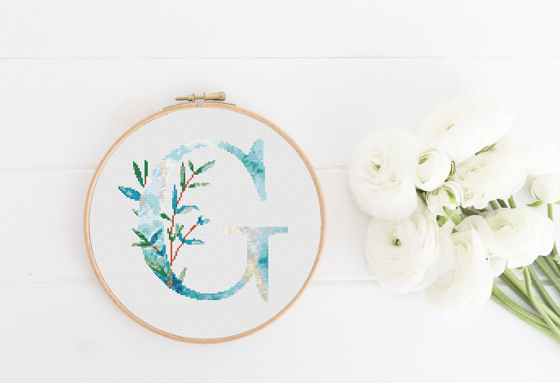 Letter G X Stitch Instant Download PDF Modern X Stitch - Etsy