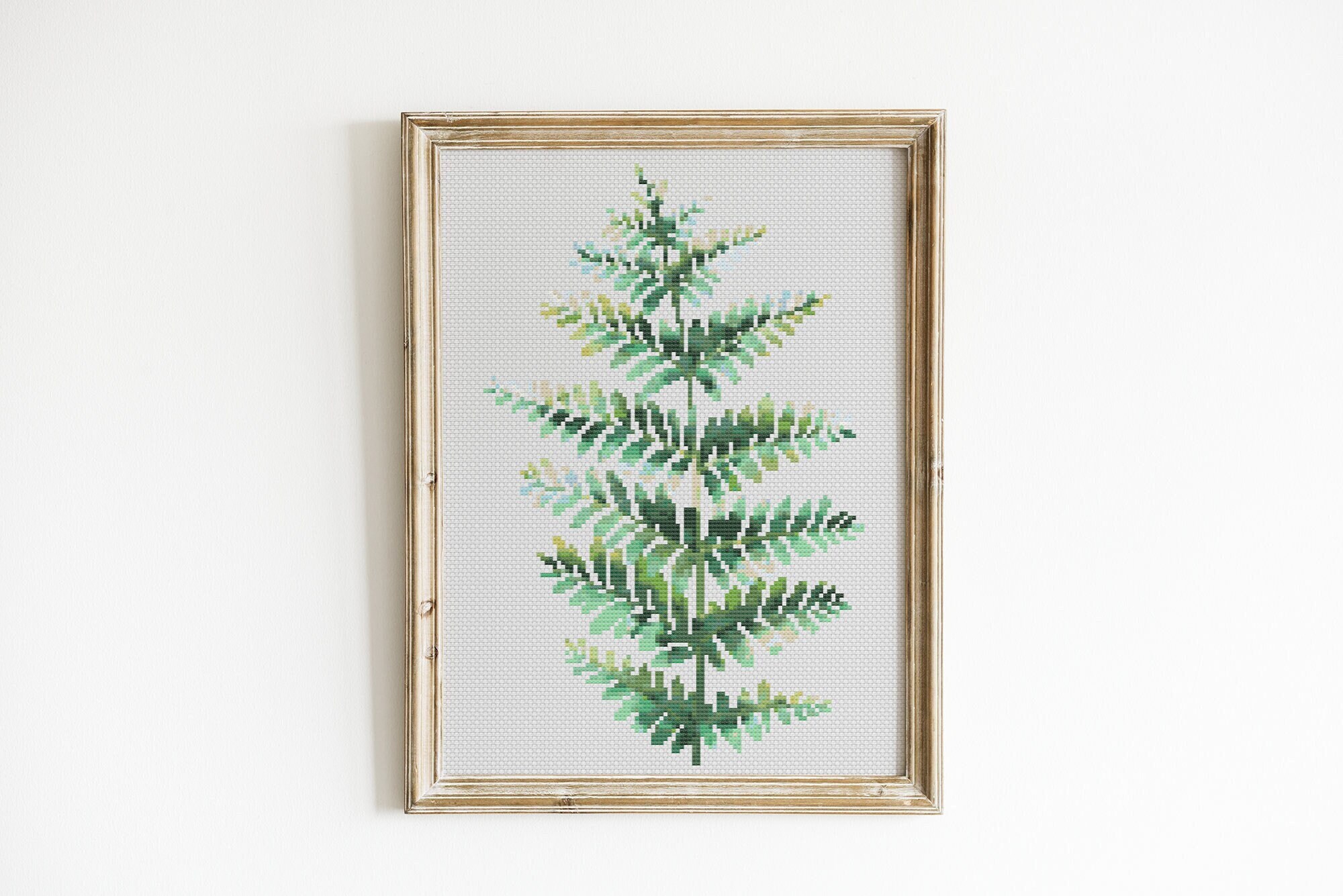 Cinnamon Fern Cross Stitch Pattern Instant Download PDF - Etsy