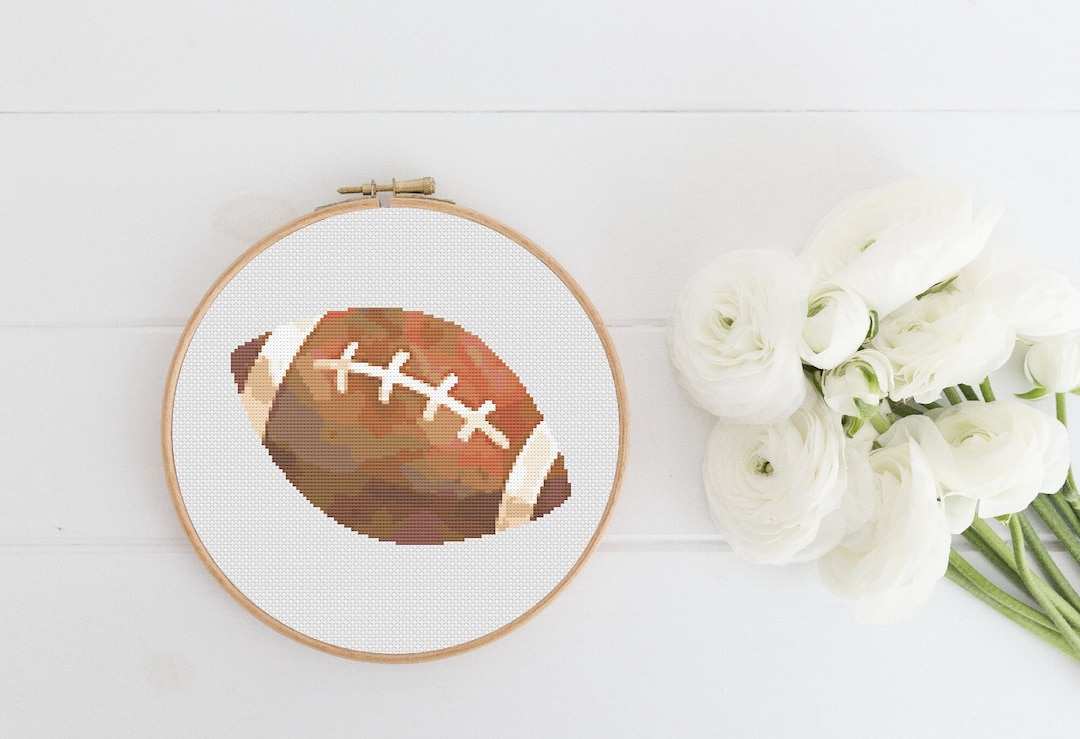 Football Cross Stitch Pattern, Instant Download PDF, Counted ...