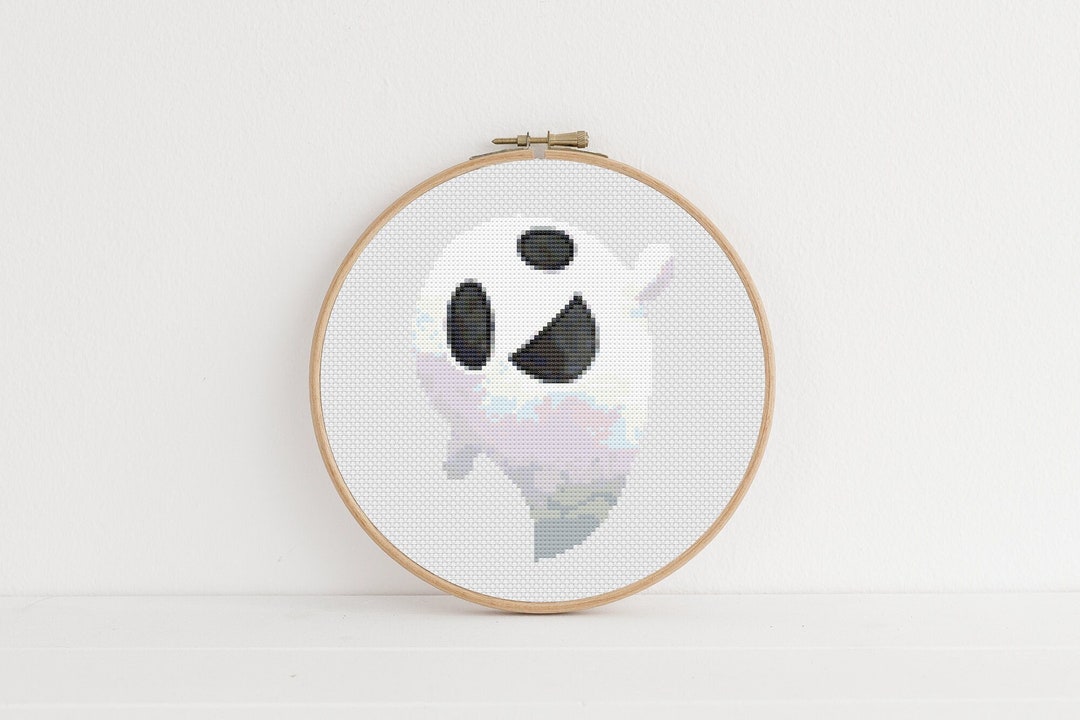 Ghost Cross Stitch Pattern, Instant Download PDF, Nursery Wall Decor ...