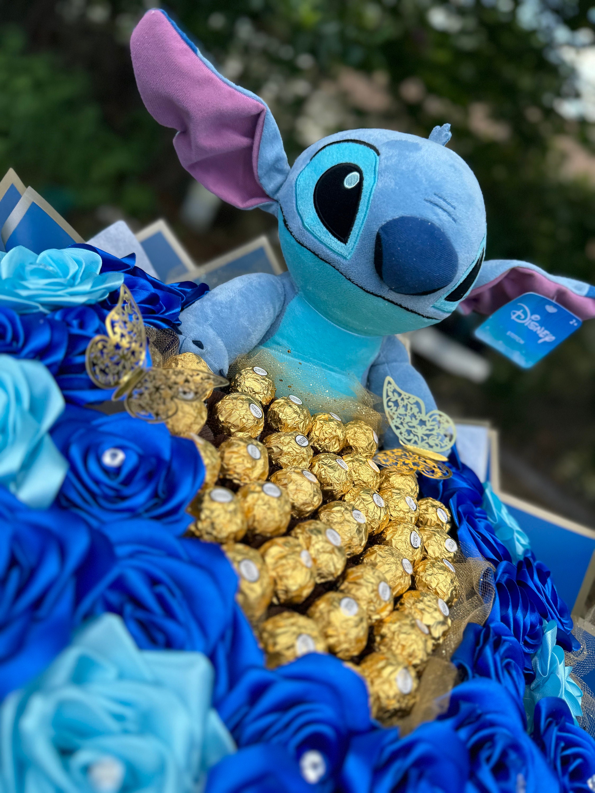 Stitch 32 Blue Rose Bouquet, for Her, Eternal Rose Bouquet, Birthday ...