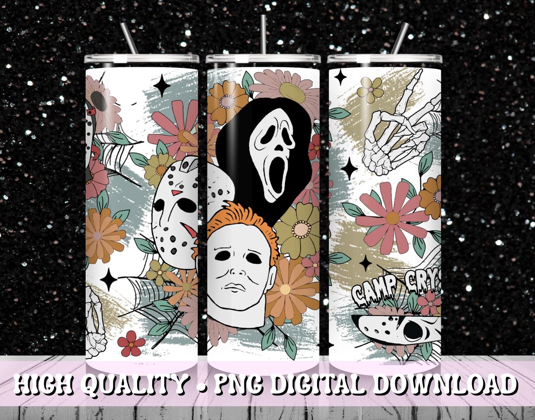 Halloween | Horror Characters | Groovy Retro Floral | Retro Halloween ...