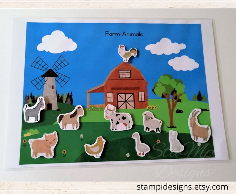 Educational Activity Printable for Toddler Busy Book Preschool Binder ...